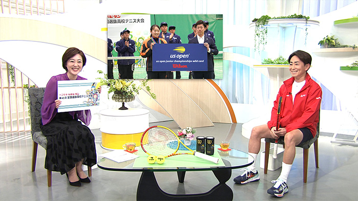 TBS系列 RKB毎日放送の対談番組で、古賀大会会長が大会の魅力アピール-第47回全国選抜高校テニス大会